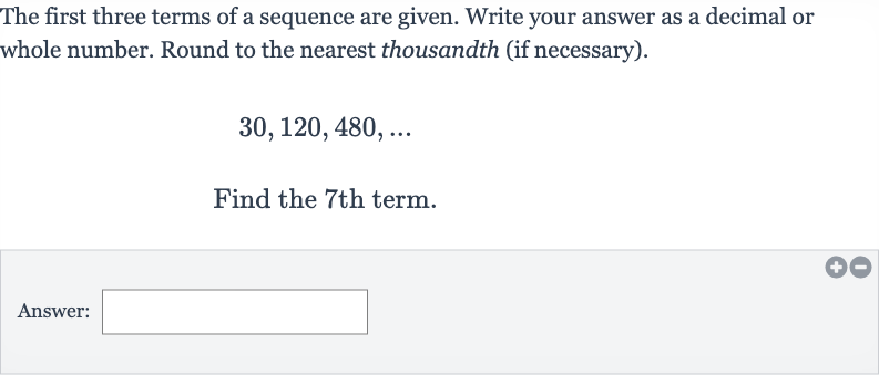 (Solved)-The first three terms of a sequence are given. Write your an